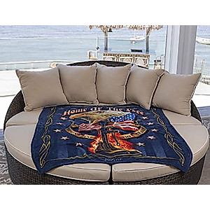 Erazor Bits Large Throw Blanket 50 x 60| Home of The Free Throw Blanket MM141-TB