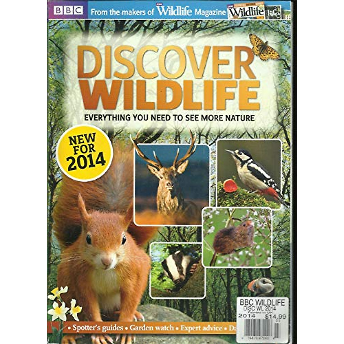 BBC DISCOVER WILDLIFE MAGAZINE, EVERYTHING YOU NEED TO SEE MORE NATURE 2014
