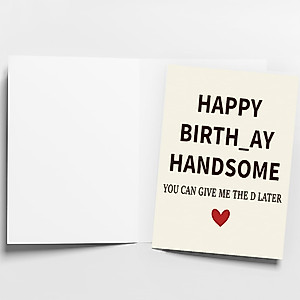 WowBefun Funny Birthday Card & Gifts for Men Husband Boyfriend Him, Happy Bday Card