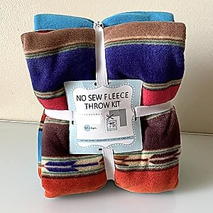 Spirit Arrow Anti-Pill No-Sew Throw Fleece Fabric Kit (50x60)