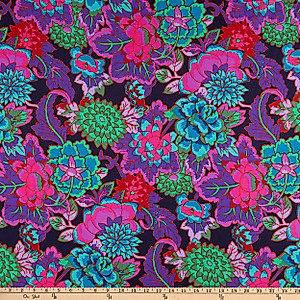 Kaffe Fassett Collective Cloisonne Purple, Fabric by The Yard