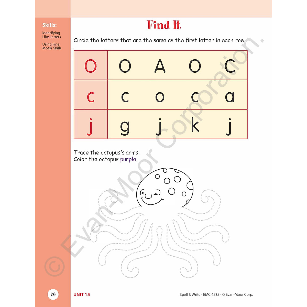 Skill Sharpeners Spell & Write, Pre-K