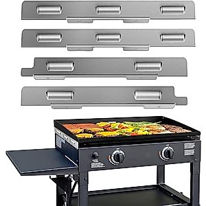 Wind Guard for Blackstone 28 Inch Griddle Stainless Steel Magnetic Wind Screen，Flat Top Grill Accessories，Compatible with Rear Grease Cup, Hood and Side Shelf