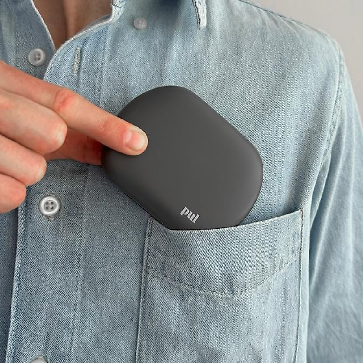 PUL Clear Aligner & Retainer Case | Compatible with Invisalign, Pul Tool, Retainers, Dentures, Mouthguards, Nightguards, & Floss Picks | Secure Magnetic Closure for Slim, Sleek Durable Design - Gray