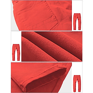 Match Men's Casual Straight Pants#8140 (XL/34,8140 Orange)