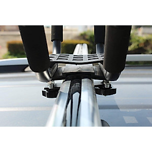 TMS J-Bar Rack HD Kayak Carrier Canoe Boat Surf Ski Roof Top Mounted on Car SUV Crossbar