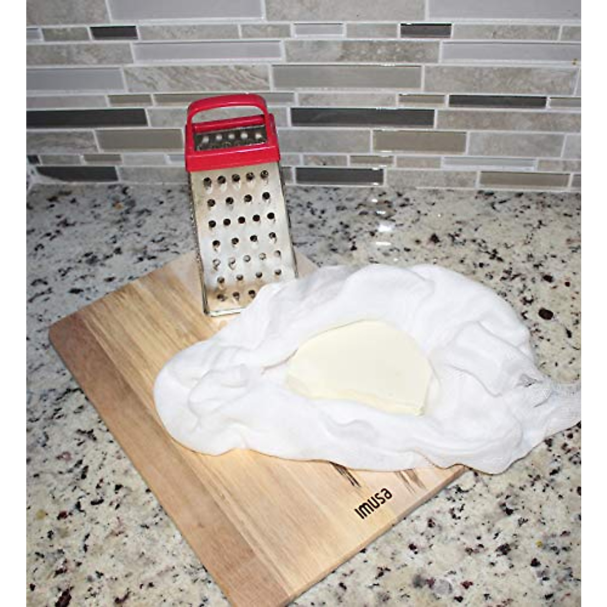 IMUSA USA Cheesecloth 74" X 18", Large, White