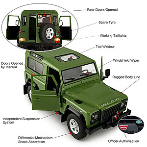 RASTAR Land Rover Defender RC Car, 1/14 Land Rover Remote Control Toy Model Car, Gifts for Dad