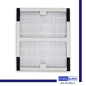 PUREBURG IAF-H-100B True HEPA Replacement Filter Kit 1+2 Compatible with Idylis IAF-H-100B, IAP-10-050,IAP-10-125, IAP-10-150, AC-2125, AC-2126, AC-40-140 Air Purifiers