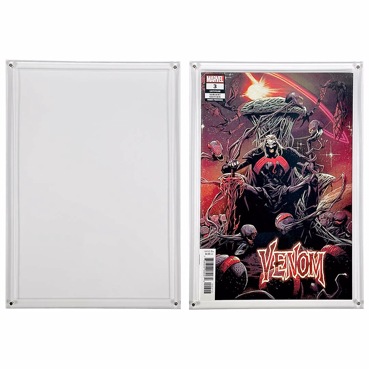MALKO Modern Comic Book Acrylic Slab Display Case - Current Comics Magnetic Showcase - 2 PACK