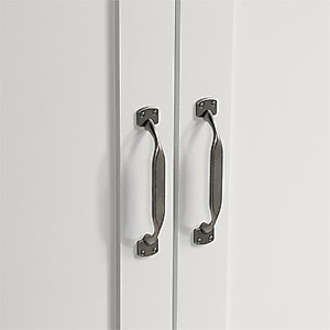 Scranton & Co Contemporary Storage Cabinet, Utility Storage Cabinet, Pantry Cabinet in White