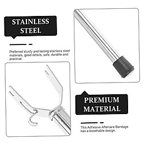 Angoily Clothes Rail Drying Rack Clothes Retractil De Tension Curtain Rod Boot Stand Outdoor Closet Stick for Hanging Clothes Retractable Clothesline Prop Poles Clothes Fork