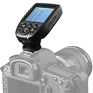 Godox Xpro-C TTL Wireless Flash Trigger for Canon 1/8000s HSS TTL-Convert-Manual Function Large Screen Slanted Design 5 Dedicated Group Buttons 11 Customizable Functions