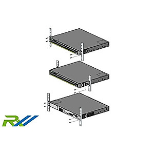 RW RoutersWholesale 19" Rack Mount Kit Compatible/Replacement for Cisco Catalyst 2960-X and 2960-XR Series Switches