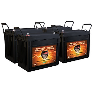 Qty 4 VMAX SLR155 8.4kWh Solar Off Grid Batteries AGM Deep Cycle 12V 155ah ea. 12V 24V 48V Battery Bank Compatible w/RV, Home, Business, Cabin, Boats Charge via Solar, Alternator, AC Charger/Inverter