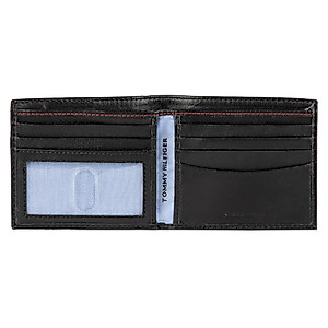 Tommy Hilfiger Men's Leather Wallet- Bifold With RFID Technology