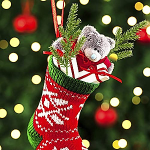 Alpurple 60 Packs Artificial Pine Needles Branches Garland-6.7x2.0 Inch Green Plants Pine Needles,Fake Greenery Pine Picks for DIY Garland Wreath Christmas Embellishing and Home Garden Decoration