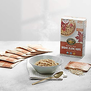 Nature's Path Organic Gluten Free Brown Sugar Maple Instant Oatmeal, 8 Packets, Non-GMO, 31g Whole Grains, 4g Plant Based Protein, 11.3 Ounce