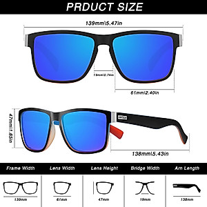 GRFISIA Vintage Polarized Sunglasses for Men and Women Driving Sun glasses 100% UV Protection