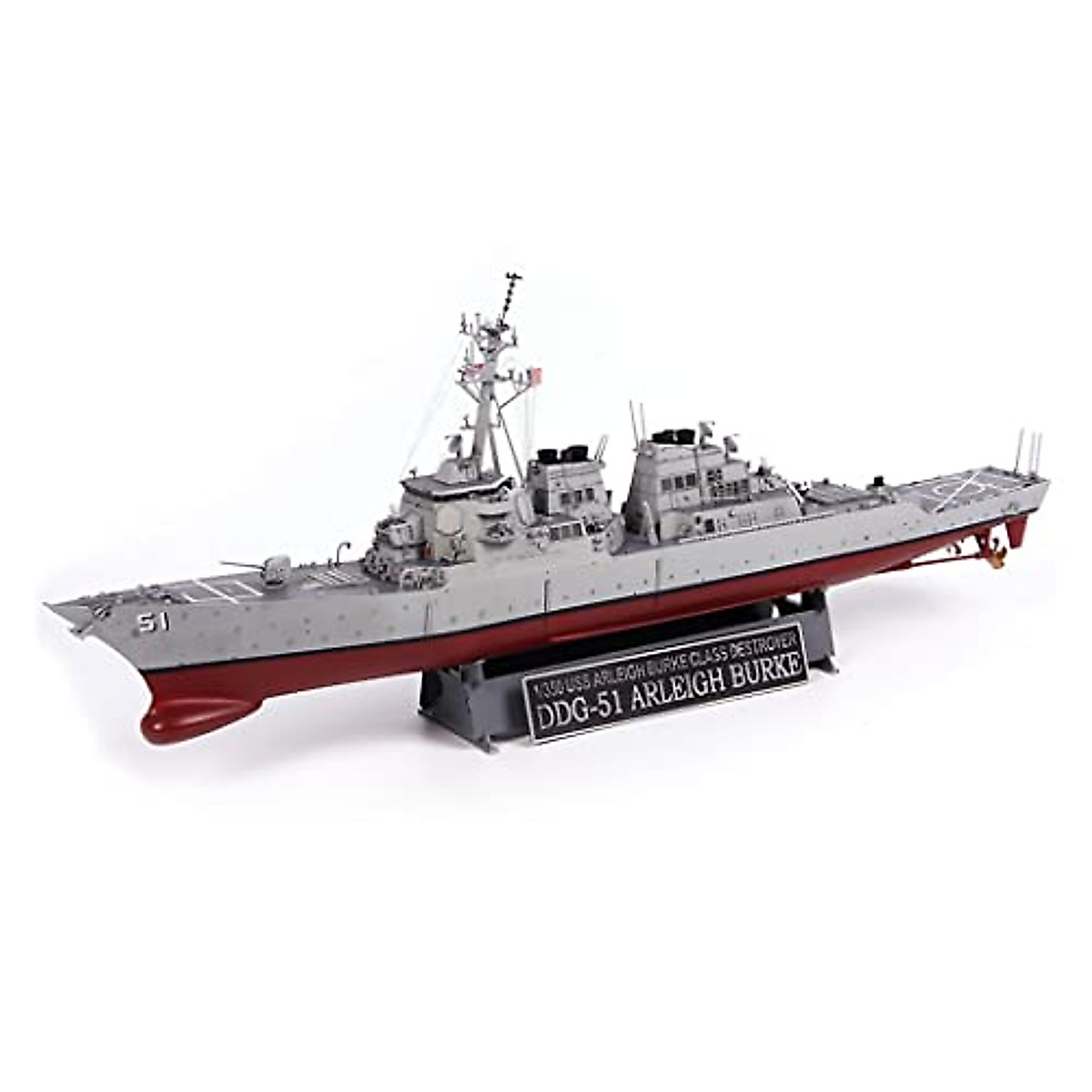Academy Plastic Model 1/350 Scale USS Arleigh Burke DDG-51 Military Ship Kit #14406 Navy