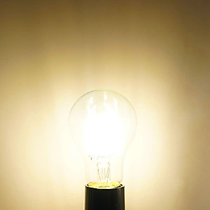 OPALRAY DC 12V-24V Low Voltage Input LED Bulb, Classic A19(A60) Style, 6W 600Lm, Dimmable with 12V PWM DC Dimmer, E26 Medium Base Lamp, Warm White Light, 60W Incandescent Equivalent, 12V Power, 2 Pack