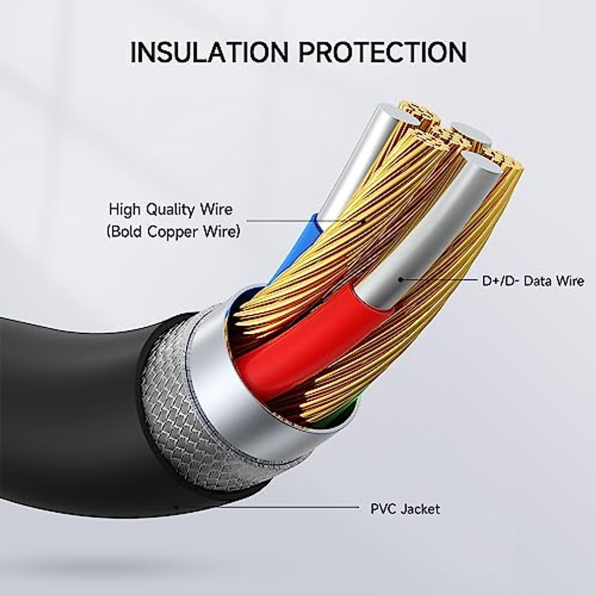 OLAIKE 8m/26ft Charge Cable with DC Power Adapter Compatible with Ring Stick Up Cam Battery 3rd Gen/2nd Gen/Plug-in, Weatherproof Cable to Continuously Charge Your Camera, Black