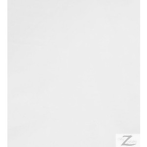 SOLID POLY COTTON FABRIC - White - SOLD BTY POLYCOTTON 58"/60" WIDTH (P188)