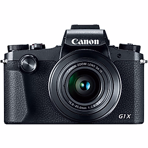 Canon PowerShot G1 X Mark III Digital Camera (2208C001) + 64GB Memory Card + NB13L Battery + Corel Photo Software + Charger + Card Reader + Deluxe Soft Bag + Flex Tripod + More (Renewed)