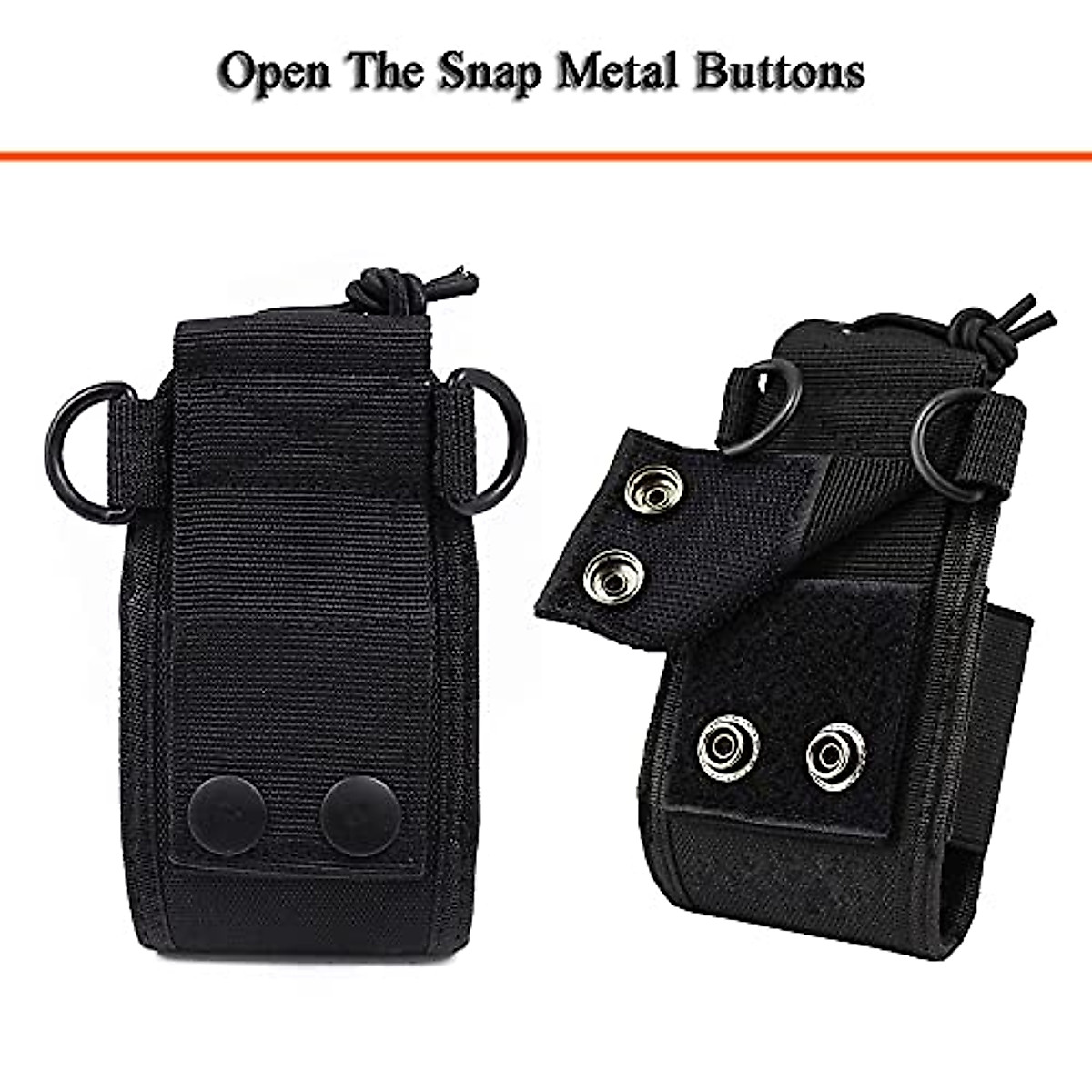 Two Way Radio Case Universal Pouch Bag Holster for GPS Kenwood Yaesu Icom Motorola Baofeng UV5R UV82 TYT UV5RA HYT 888S Retevis H777 Walkie Talkie Nylon Multi-Function