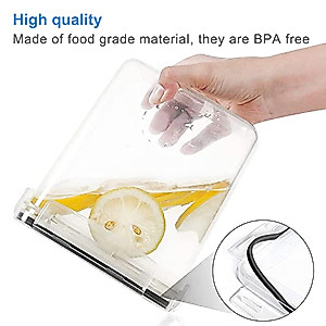 TINGFENG Airtight Food Storage Containers with Lids, BPA Free Plastic Storage Containers with Lids Food Container Sets(7 Pack), for Picnics, Kitchen Pantry Organization and Storage (Black)