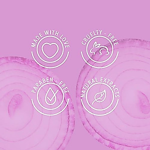 ANYELUZ Onion Shampoo, Cleanses and Reduces Oiliness, Provides Shine and Ideal for all Hair Types, Contains Natural Extracts, Salt and Paraben Free