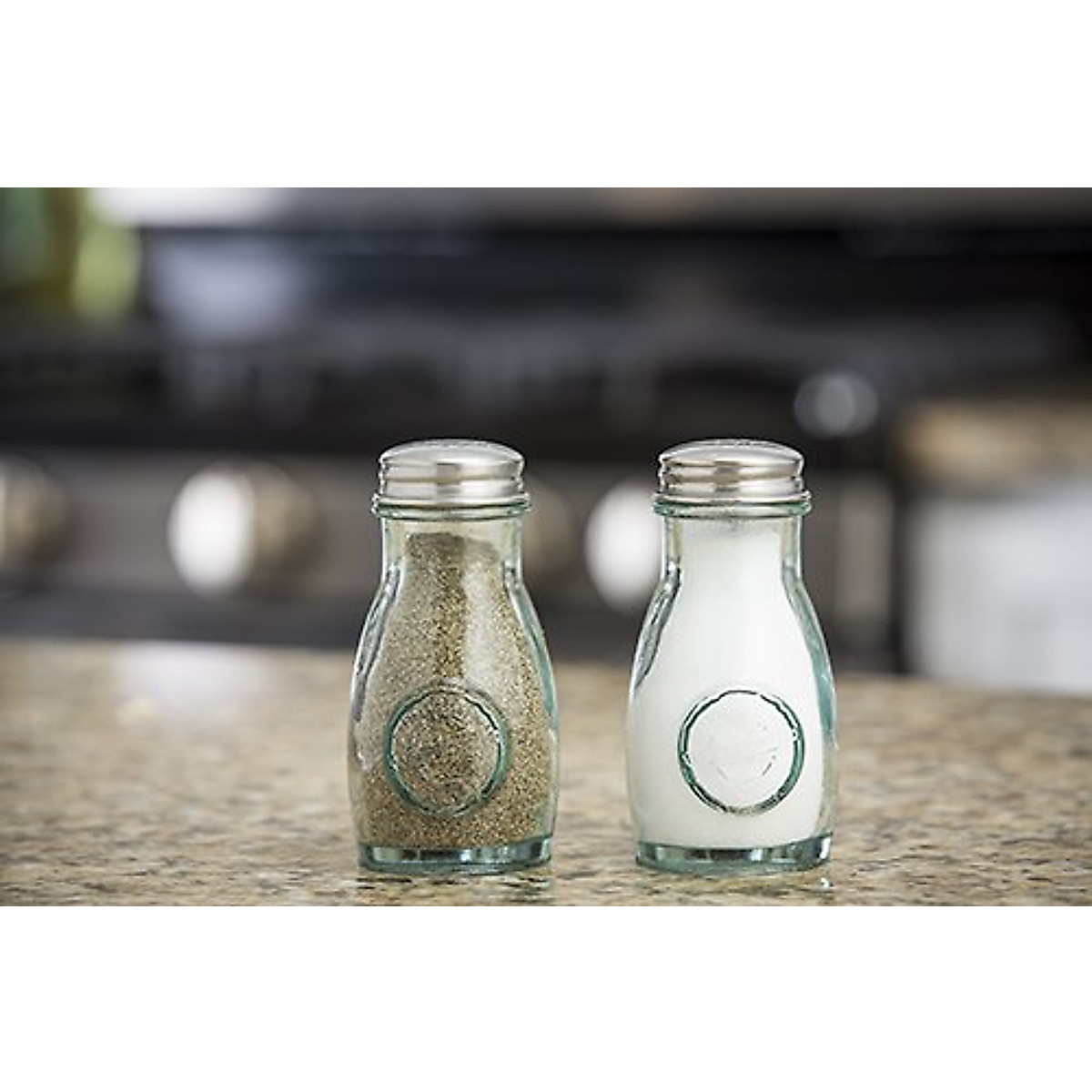 Tablecraft Salt & Pepper Shaker Set, 4 oz, Green