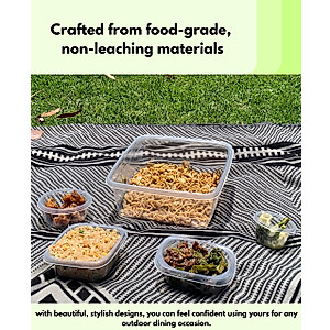 Room 2 Room 42-Piece Food Storage Container Set For Food Storage, Dishwasher Safe, Airtight, BEST VALUE (Orange)