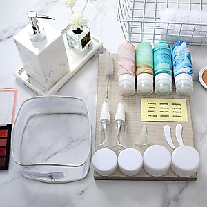 Gemice Travel Bottles Set for Toiletries 16 Pack, Leakproof Silicone Travel Bottles, Travel Essentials for Toiletries BPA Free TSA Approved Squeezable Refillable 3oz, for Shampoo Conditioner Lotion