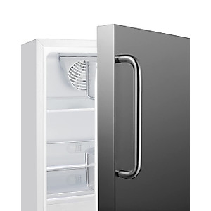 Summit Appliance ALR46WSSTB 20" Wide Built-In All-Refrigerator, ADA Compliant, 3.53 cu.ft Capacity, Adjustable Thermostat, Removable Door Racks, Automatic Defrost, Temperature & Open Door Alarms