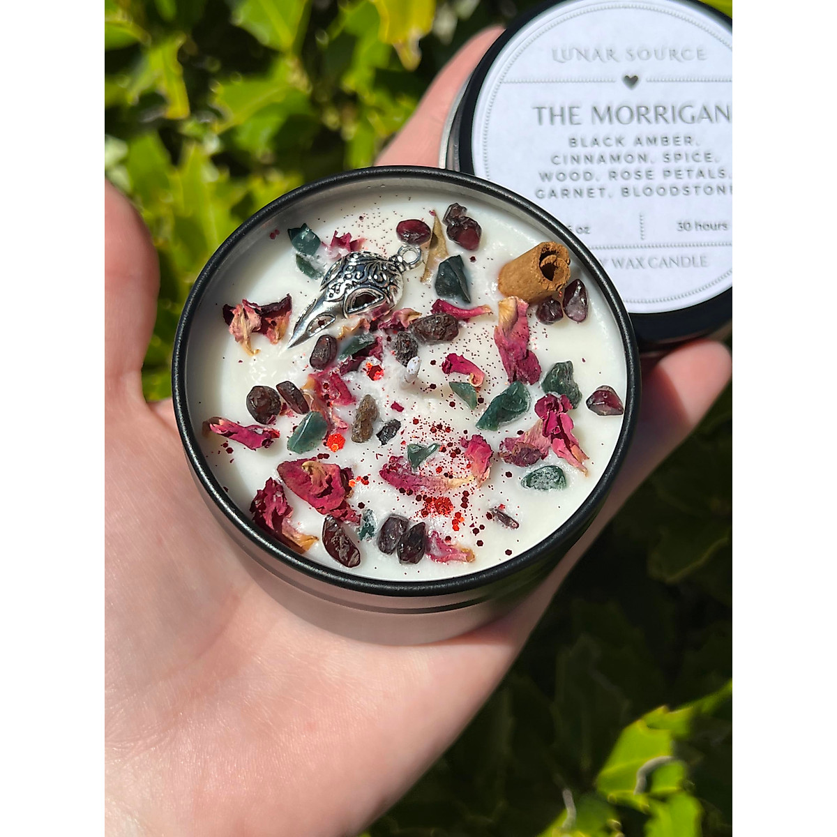 The Morrigan Ritual Candle | Phantom Goddess of War Witchcraft Altar Spell Magic Celtic Deity Gift Scented Intention Devotional Soy Candles