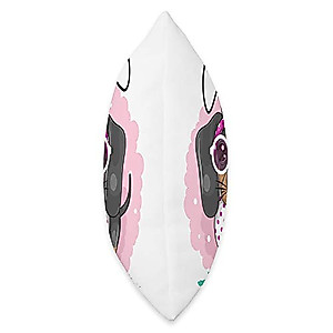 Long Dog Designs Easter Dachshund Bunny Throw Pillow, 16x16, Multicolor