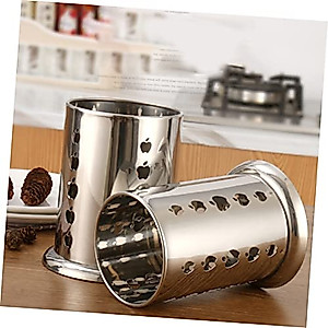 DOITOOL cooking utensil holder kitchen utensil holder stainless utensil holder flatware organizers flatware drying chopsticks holder utensil drying Stainless steel tableware Kitchenware