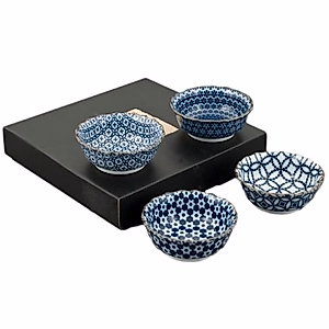 Fuji Merchandise BH110-AS 4PC Bowl Set, One Size, Blue