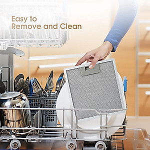 36" Range Hood, GASLAND Chef Wall Mount Kitchen Hood with Charcoal Filter,Ducted/Ductless Convertible,350CFM Ducted Stove Hood,3 Speed Exhaust Hood Fan,Aluminum Mesh Filters, Stainless Steel