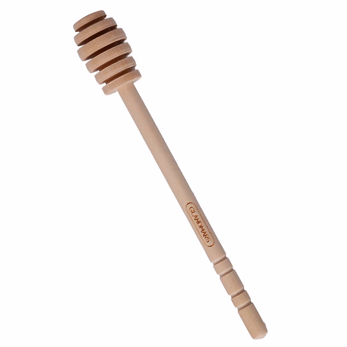 Glandmars Honey Dipper Stick Wooden-Dippers Long Honeycomb Drizzle 6 inch Stirrer Spoon Honey Drizzle stick 3.15x7