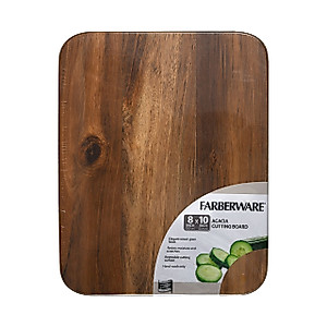 Farberware Small Acacia Wood Cutting Board, 8x10-Inch