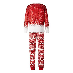 LWXQWDS Christmas Family Pajamas Matching Sets Xmas Matching Pjs for Adults Kids Holiday Home Xmas Family Sleepwear Set (Q 03， Women， Large)