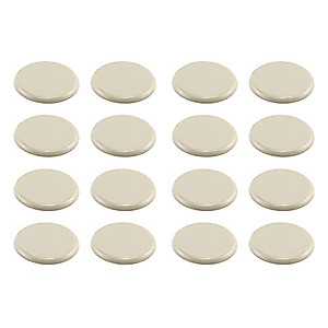 Prime-Line MP75243 2-3/8 inch Round Magic Sliders, Gray Plastic (4-Pack)