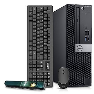 Dell OptiPlex 7070 Desktop Computers Windows 11, 9th Gen Intel 6 Core i5-9500, 32GB DDR4 Ram 512GB SSD, Wireless Built-in WiFi 6e AX210, Bluetooth 5.2 (Renewed)