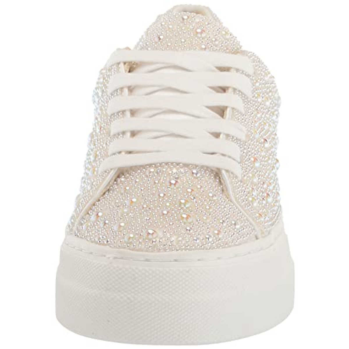 Betsey Johnson Women's Sidny Sneaker, Pearl, 7.5