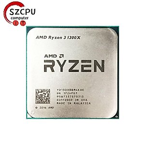 SAAKO Ryzen 3 1300X R3 1300X 3.5 GHz Gaming Zen 0.014 Quad-Core Quad-Thread CPU Processor YD130XBBM4KAE Socket AM4 Making Computers Process Data Faster