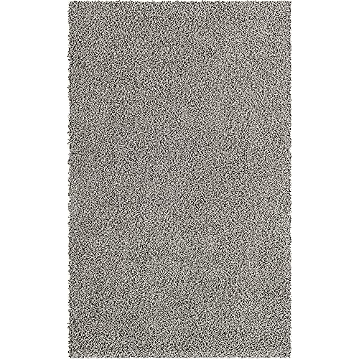 Rugs.com - Über Cozy Solid Shag Collection Rug – Cloud Gray Shag Rug Perfect for Bedrooms, Dining Rooms, Living Rooms, 5 x 8 Feet