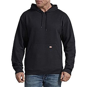 Dickies mens Big Tall Pullover Hoodie Fleece Jacket, Black, Large US