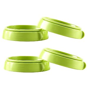 ROMIRUS Bottle Collars Rings Replacement for Comotomo Baby Feeding Bottles, 4 Count (Green)